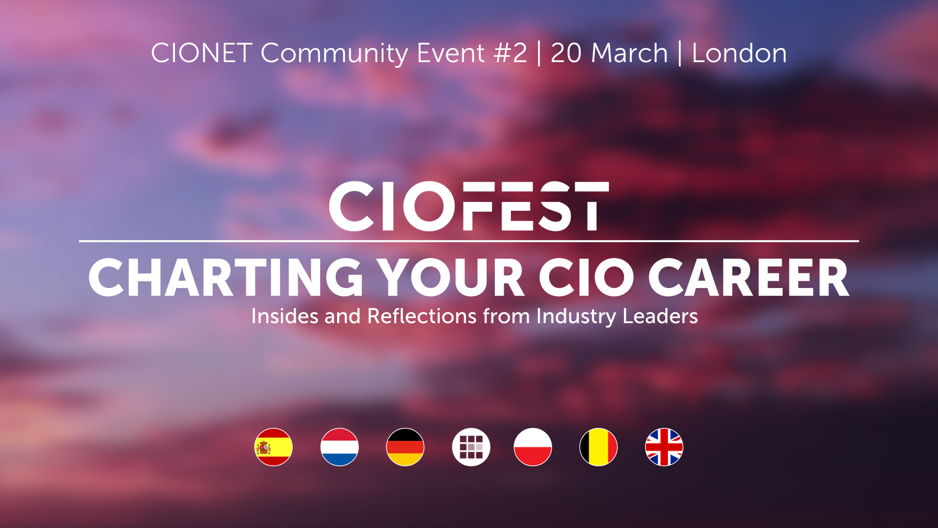 CIONET Events Overview